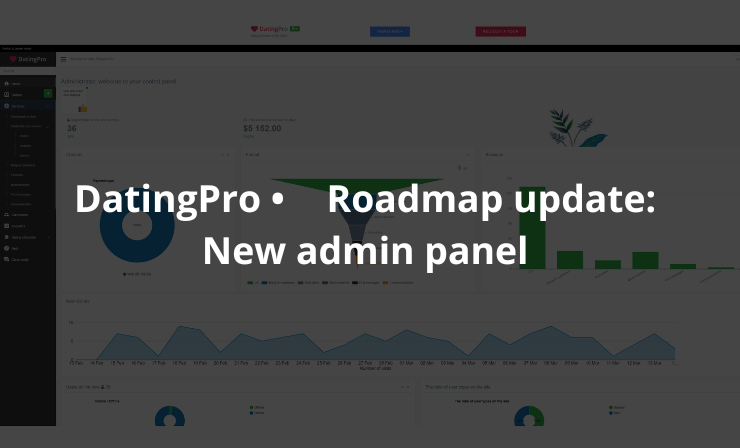 DatingPro • 🚀 Roadmap update: New control panel - PG Dating Pro